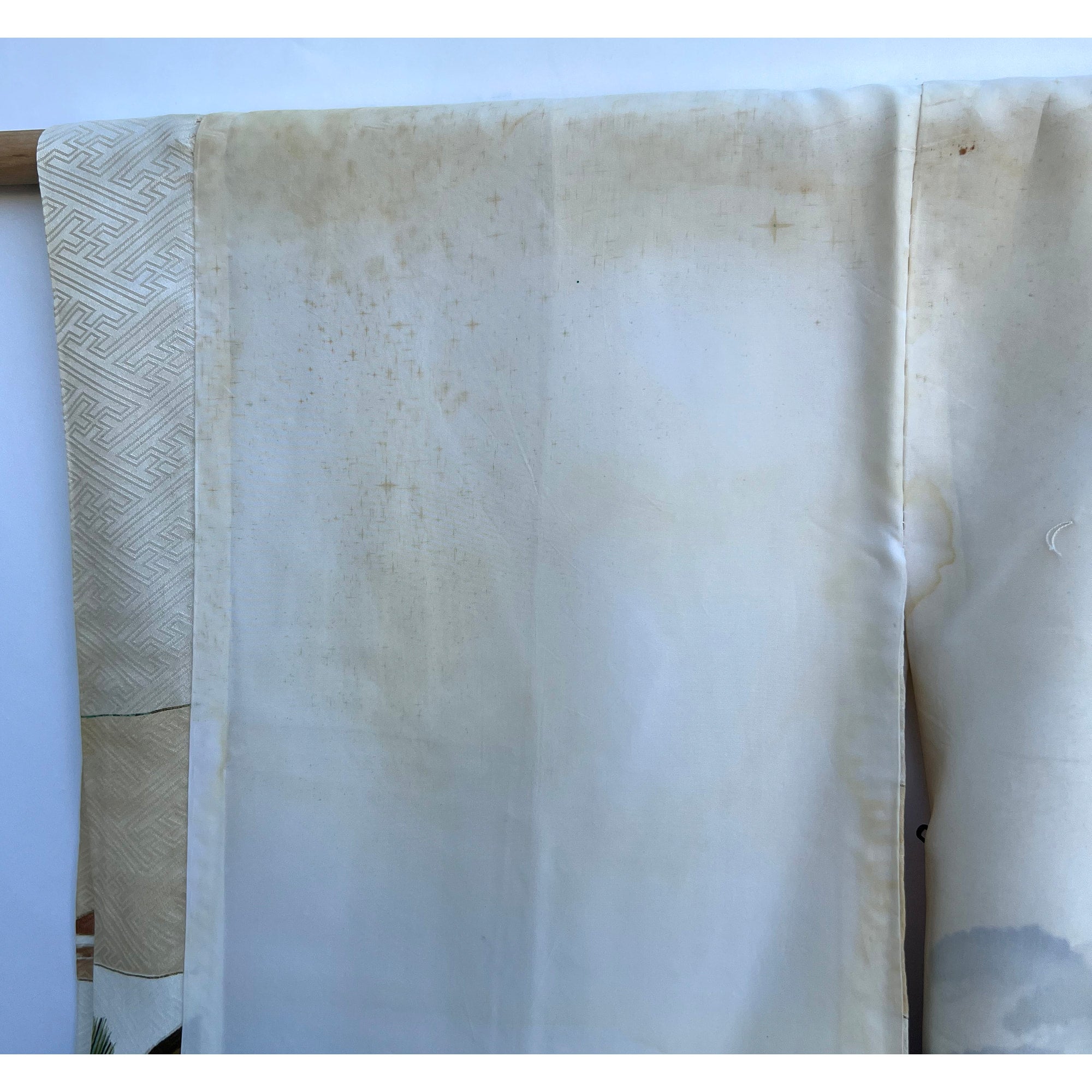 2pc boys formal kimono and juban set with crane and pine motifs | BORO BORO